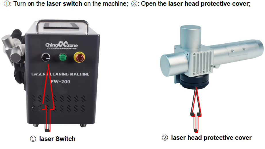 How To Set the parameter of Chinacnczone Pulse Handheld Laser cleaning ...